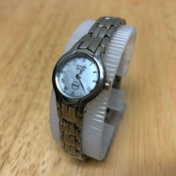 Citizen Eco-Drive B023-B07688 Sphere Lady Silver Steel Analog Quartz ...
