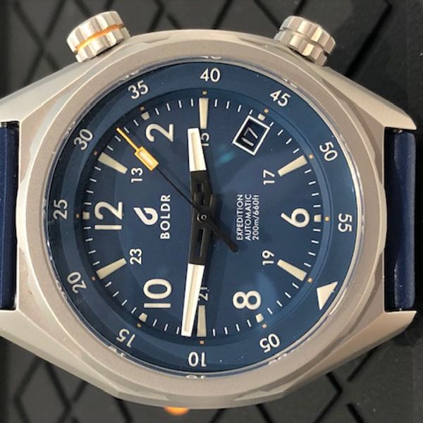 FS: BOLDR EXPEDITION EVEREST BLUE DIAL INTERNAL BEZEL DUAL CROWN ...