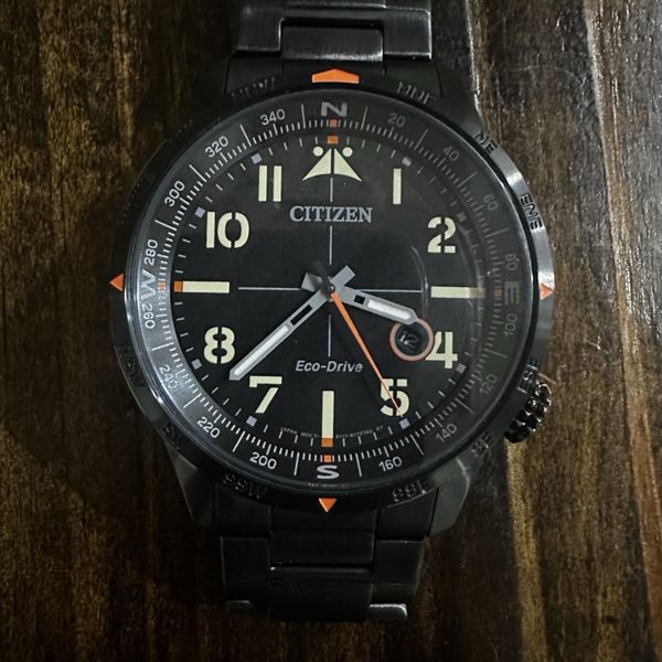Citizen Men'S Eco-Drive Weekender Avion Field Watch in Black IP ...