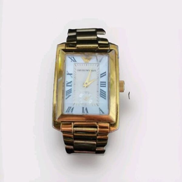 emporio armani watch women gold rectangular face | WatchCharts Marketplace