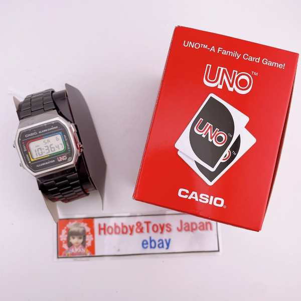CASIO A168WEUC-1AJR UNO Collaboration Model Wild Card Unisex Resin With Box JP | WatchCharts ...