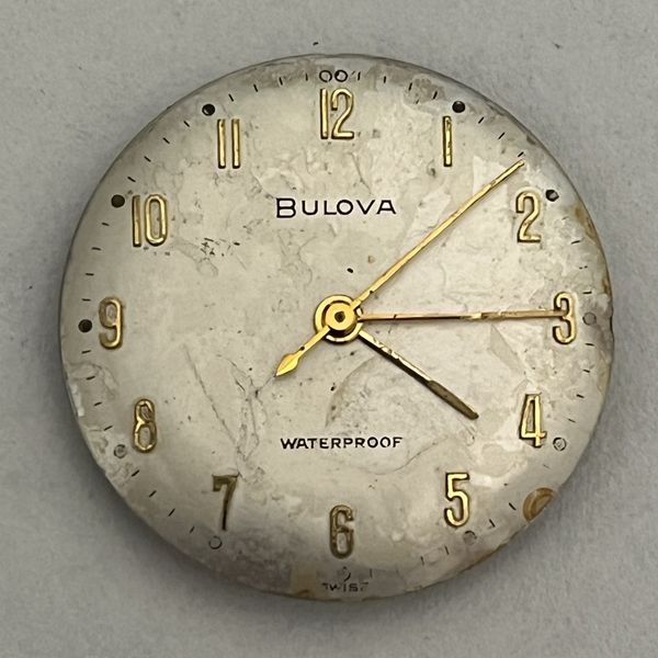 Vintage 1958 Bulova Sweep Seconds 17 Jewel 11AFC L9 Wristwatch Movement ...