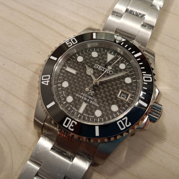 [WTS] Custom Seiko Carbon Fiber Mod | WatchCharts