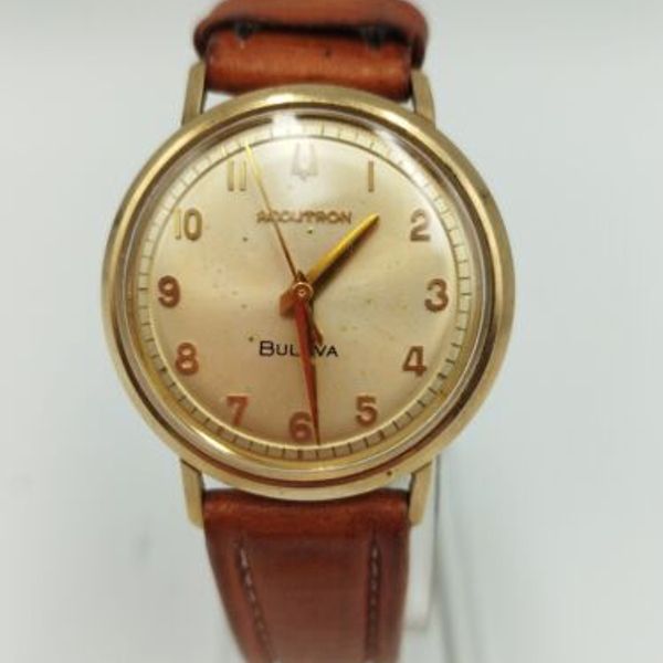 Vintage Bulova Accutron K 94985 M4 Quartz Gents Watch 10kt Gold Filled ...