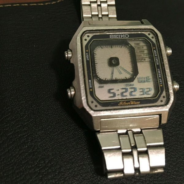 SEIKO Digiborg G757 5020 5030 James Bond Digital Watch 1980 SilverWave ...