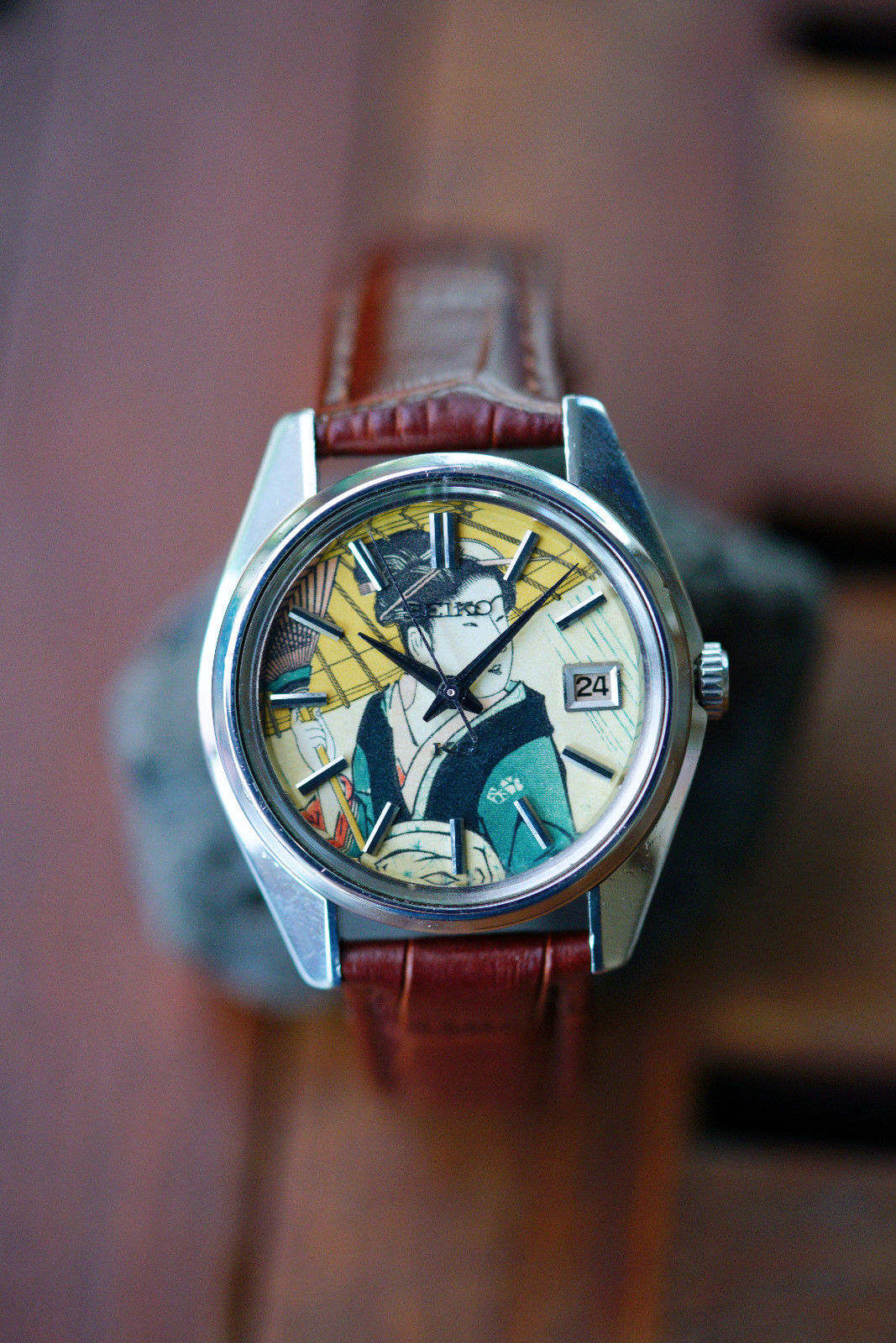 vintage KING SEIKO 5625-7000 "Blocky" First Automatic Watch with Ukiyo ...