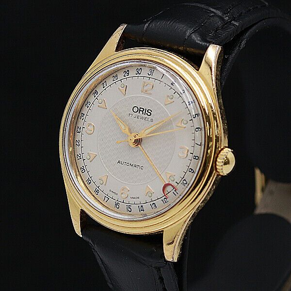 ORIS Watch 7403 574 Automatic 18K Gold Plated Pointer Date T3781 ...