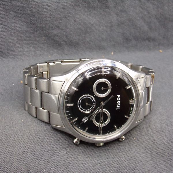 Men's FOSSIL "Ansel" Chronograph Watch FS-4642 w/ New Battery - Works ...