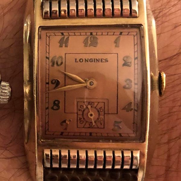 [WTS] 1940’s Vintage Longines Tank Watch - Original Copper Dial - Gold ...