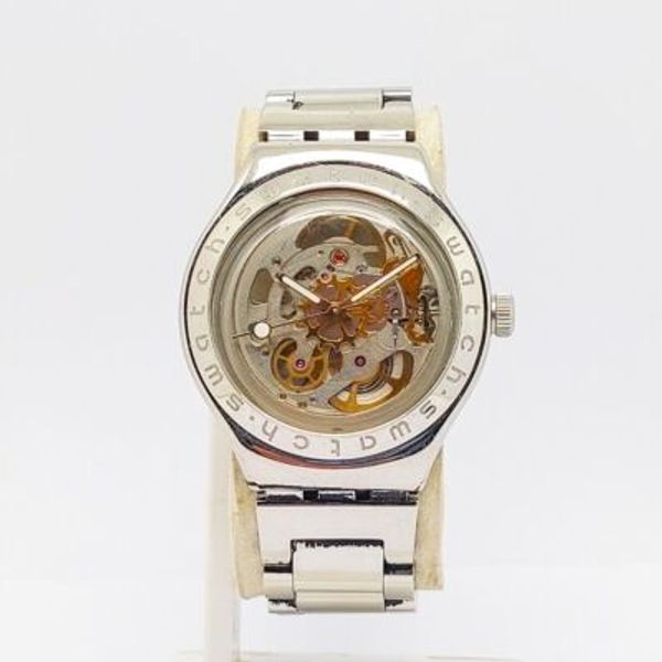 Luxury Rare Automatic Swatch Skeleton Body & Soul Watch YAS100G Men ...