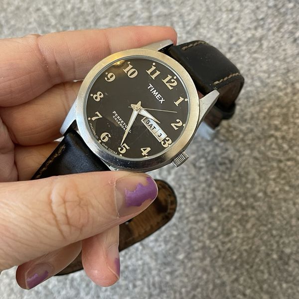 Timex Perpetual Calendar Indiglo Wr100m Menâ s Quartz Watch PP ...