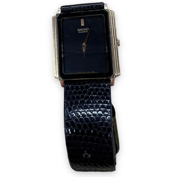 Vintage Seiko Tank Gold plated Mens Quartz Watch 7430-5169 Speigel Lizard READ | WatchCharts ...