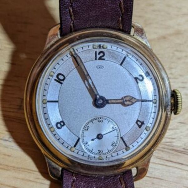 Vintage IWC Cal.83 Gold 9k Wristwatch. UK Edwin Harrop Cased. Rare ...