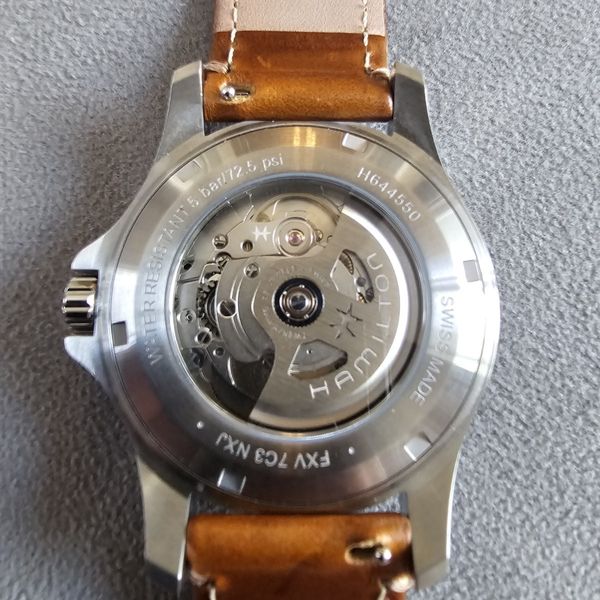 Hamilton Khaki Field King Auto Brown Leather Men's Watch H64455523 ...
