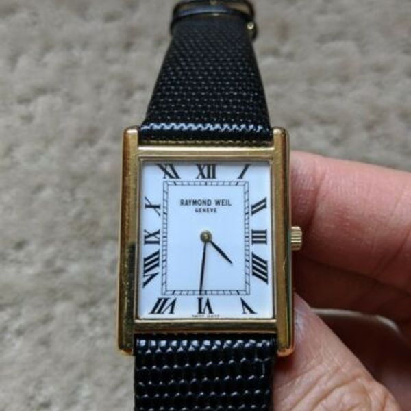 Raymond Weil 26mm Tank Homage Men's Dress Watch - Swiss Sapphire 18K ...