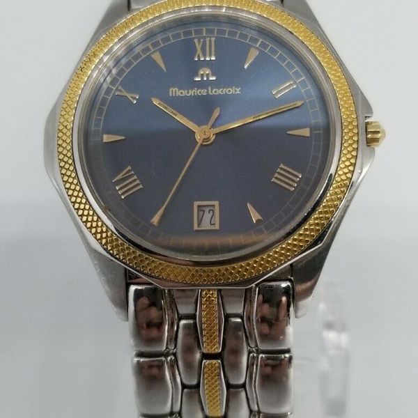 MAURICE LACROIX REF.69583 steel & GOLD WRISTWATCH SWISS MADE ...