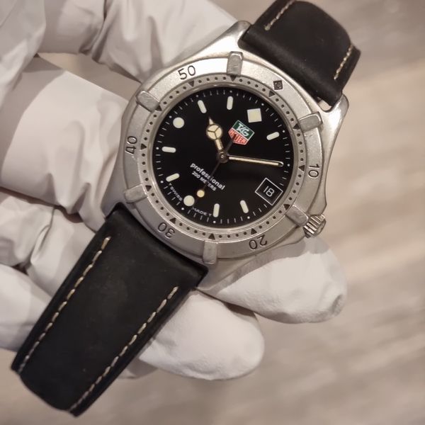 TAG HEUER 2000 Mens Black FULL SIZE WATCH In MINT CONDITION ...