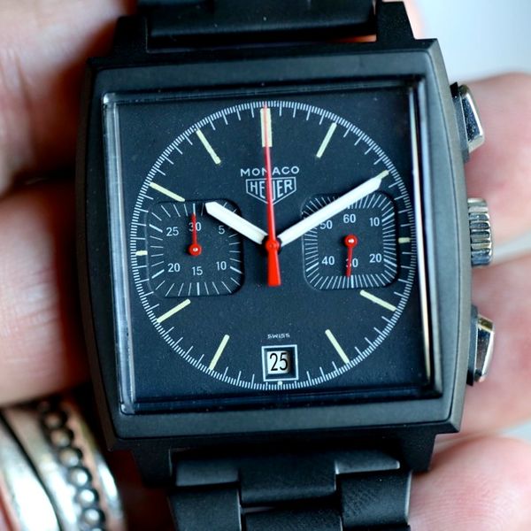 Tag Heuer Monaco - One Of A Kind Homage to Ref#74033N "Dark Lord ...