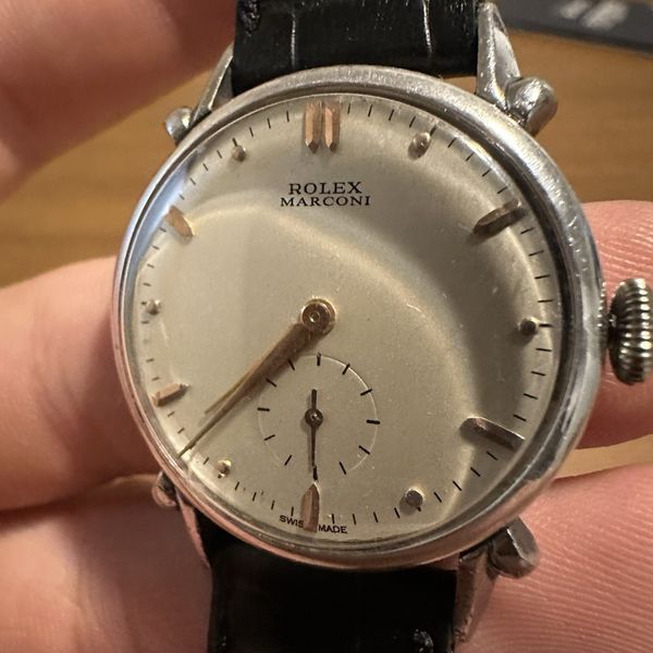 Rolex Marconi Vintage Men's Watch Steel Hand Winding 35mm | WatchCharts ...