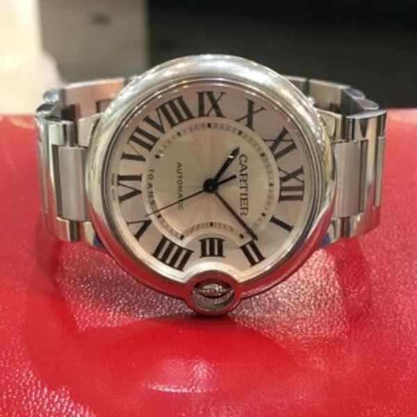 Cartier Stainless Steel Ballon Bleu Automatic Watch W6920046 ...