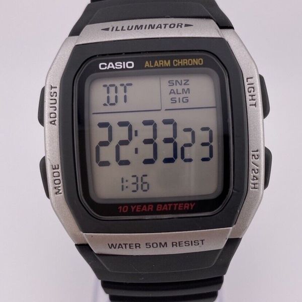 Casio Illuminator WR 50 Meters Alarm Chronograph Menâ s Wrist Digital ...