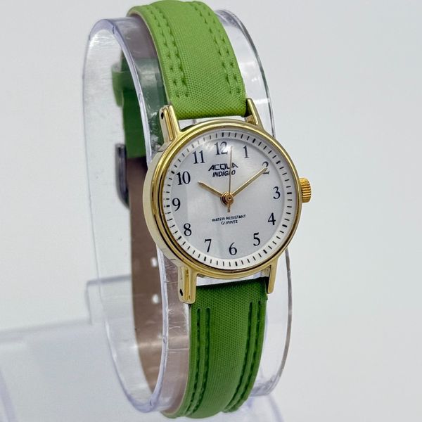 Vintage 2000 Women's ACQUA Timex Easy Read Gold Tone Indiglo Watch ...