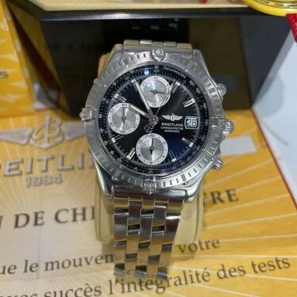 BREITLING Chronomat A13352 Chronograph black Dial Automatic Watch ...