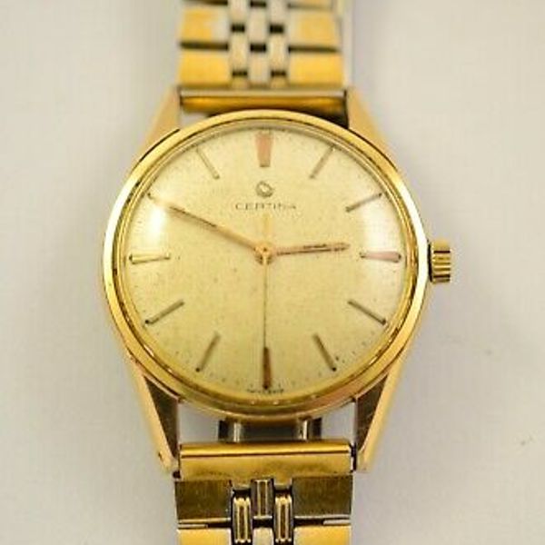 VINTAGE RARE CERTINA WATCH SWISS MADE GOLD PLATE 17J | WatchCharts