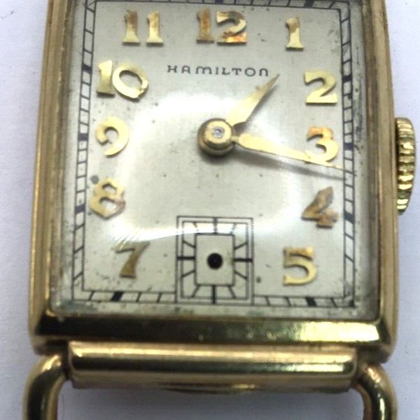 Vintage Hamilton Arabic Dial Manual Wind Wristwatch Essex Non Working ...