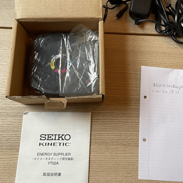 [WTS] Seiko Watch Kinetic Energy Supplier Charger YT02A RARE ...