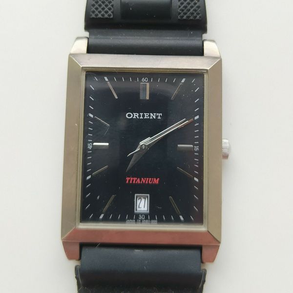 100% ORIGINAL Watch Men Orient Titanium Water Resist Classic Quartz CN ...