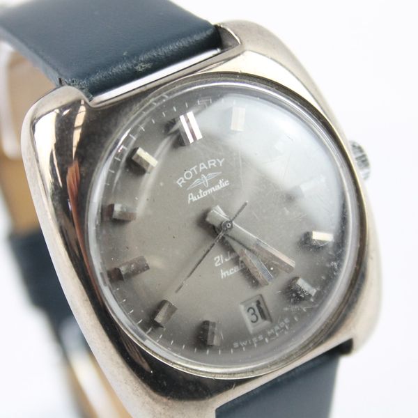 Vintage Rotary Silvered Dial Watch Automatic Working | WatchCharts ...