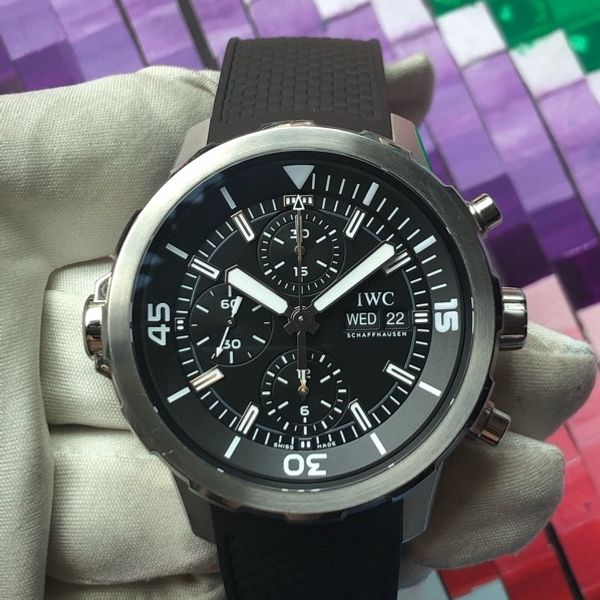 FS:IWC Aquatimer Chronograph IW376803 Black Dial Stainless Steel 44mm ...
