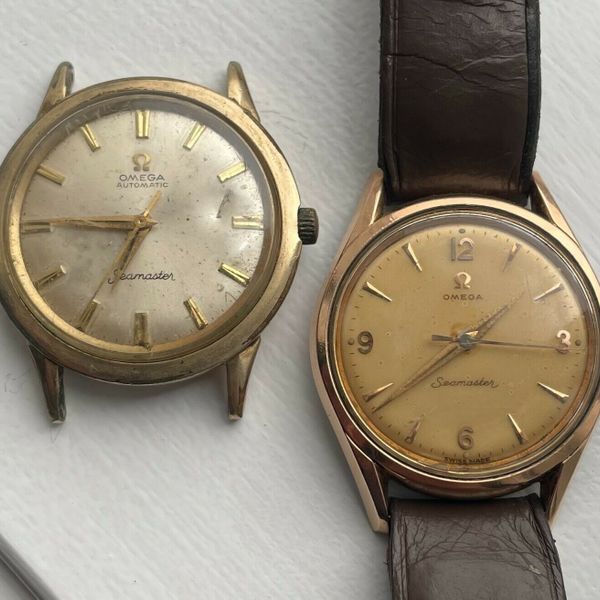 Pair of Vintage Omega Seamaster automatic watches circa 1950s ...