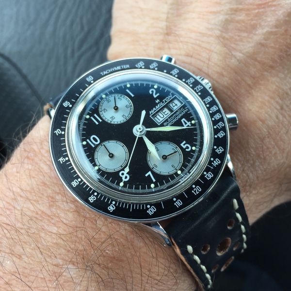 FS: Hamilton Reverse Panda Valjoux Chronograph $900 | WatchCharts