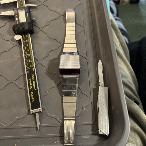 Bulova Men's Watch 98C135 Computron Digital Case And Band Parts Only ...