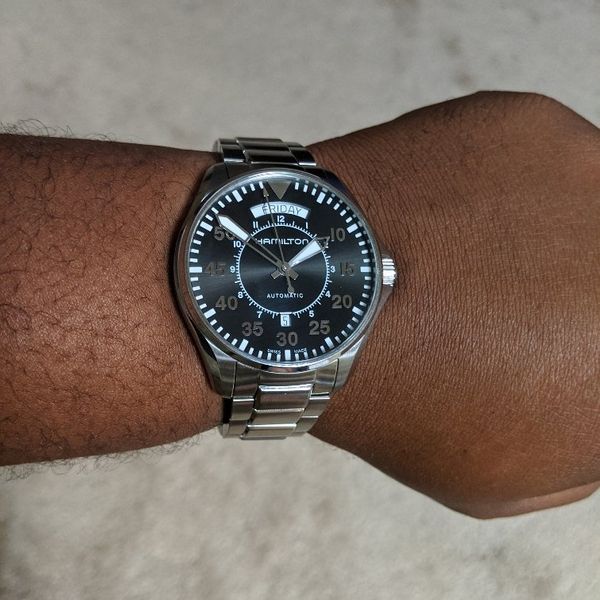 Interstellar Hamilton Khaki Pilot Day/Date | WatchCharts
