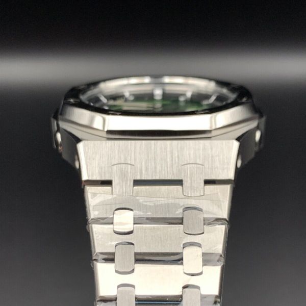 G Shock Casio GA2100 Custom dial color and hands. Extra Leather Strap ...