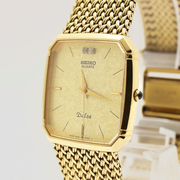 [Vintage] SEIKO Dolce 9521-5210 Gold Dial 26mm Men's Watch From JAPAN | WatchCharts Marketplace