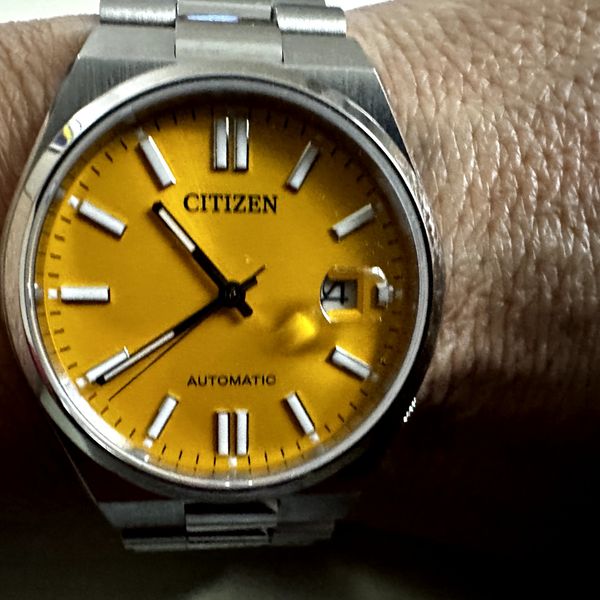 Citizen Tsuyosa Automatic Watch Yellow Dial 40mm-Reference# NJ015081Z ...