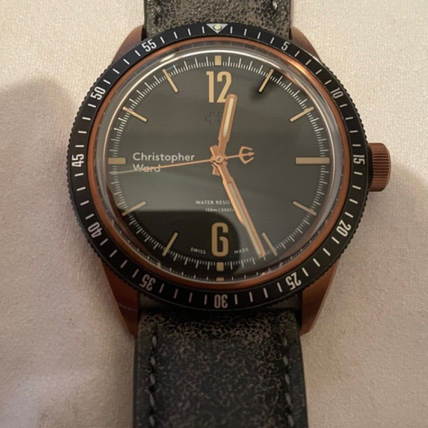 Christopher Ward c65 black and gold mens watch | WatchCharts Marketplace