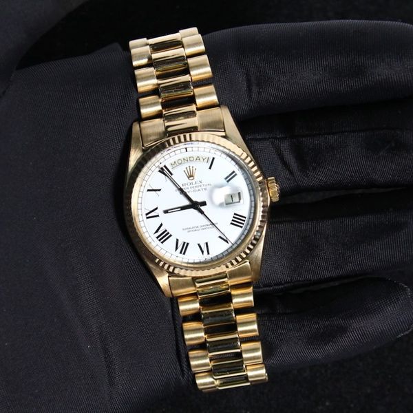 FS: Circa 1965 Rolex Day-Date 1803 White Buckley Dial | WatchCharts