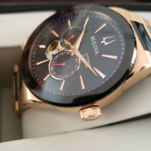 BULOVA AUTOMATIC Latin Grammy Award Special Edition Men's Watch 98A236 ...