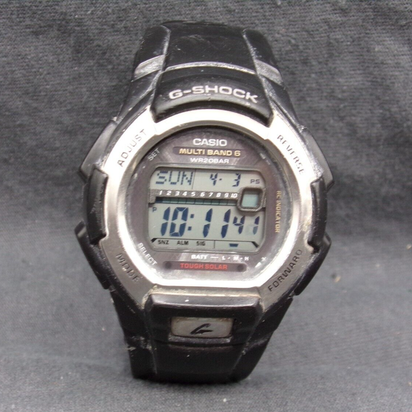 Men's CASIO "G-Shock" Solar Powered Digital Watch GW-M850 - Works Great ...
