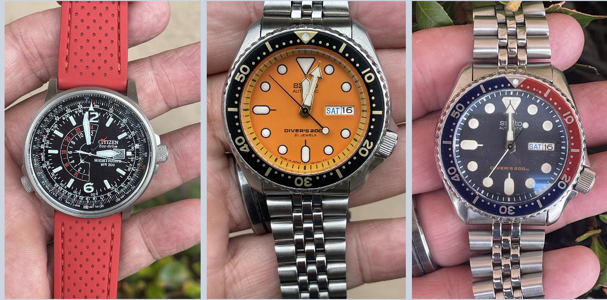 [WTS] Seiko SKX011/Upgraded Seiko SKX009/Citizen Air Nighthawk Pilot ...