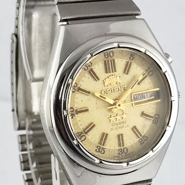Orient Men Automatic 21 Jew With Yellow Dial Day & Date Steel Band ...