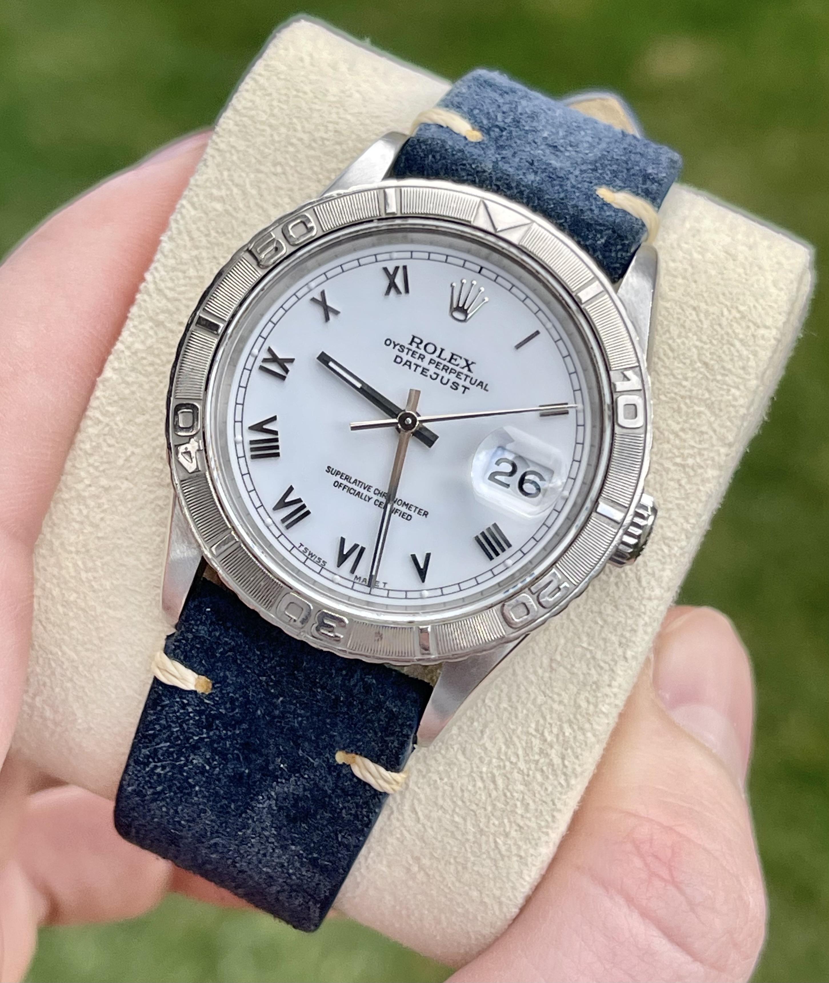 [WTS] 1993 Rolex DateJust Turnograph, Reference: 16264 White Roman Dial ...