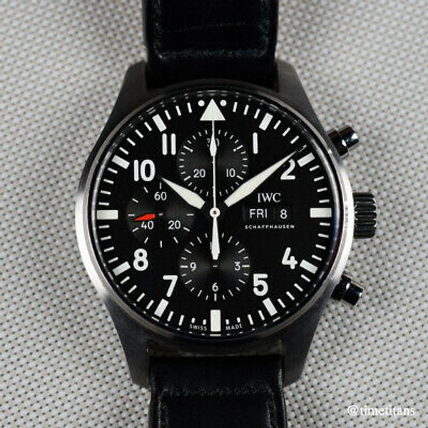 IWC PILOT'S WATCH CHRONOGRAPH IW377709 CAL 79320 43MM AUTOMATIC STEEL ...