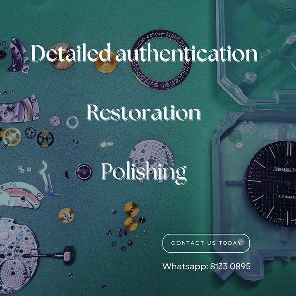 Detailed authentication and restoration services. | WatchCharts Marketplace