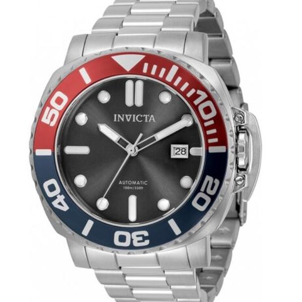 Invicta Pro Diver Automatic Men's 48mm Pepsi Bezel Black Dial Watch ...